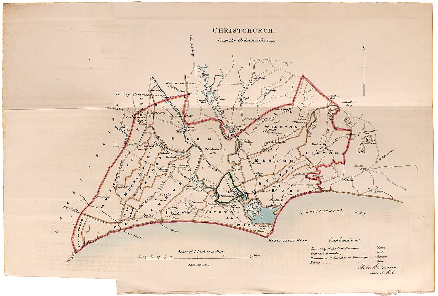 Christchurch Map from the Ordnance Survey (1)